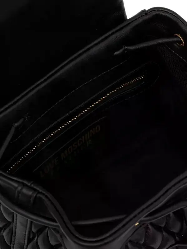 Moschino Quilted Logo-plaque Backpack