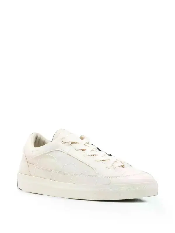 SANTHA Contrast-stitched Leather Sneakers