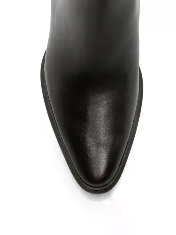 Michael Kors Logo-plaque Block-heel Ankle Boots