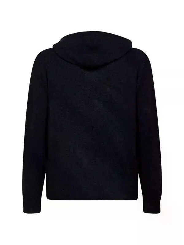 ROBERTO COLLINA Fine-knit Drawstring Hoodie