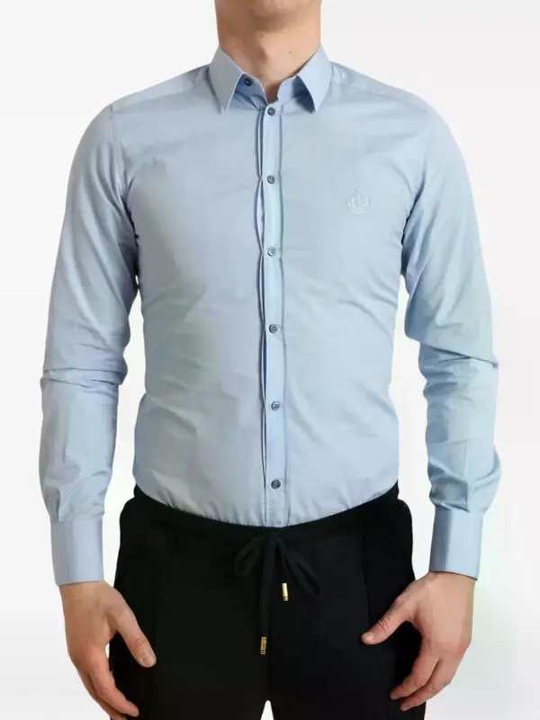 Dolce & Gabbana Crown-embroidered Shirt