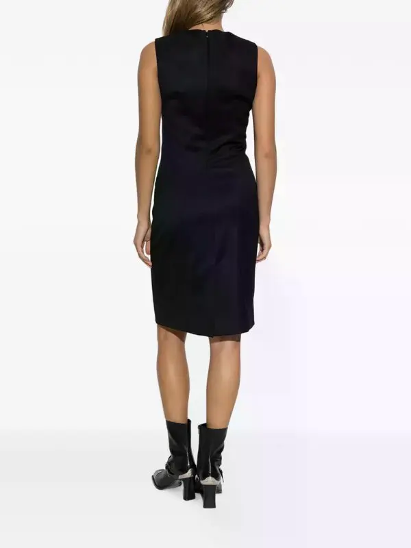 Alexander McQueen Ruched Sleeveless Mini Dress