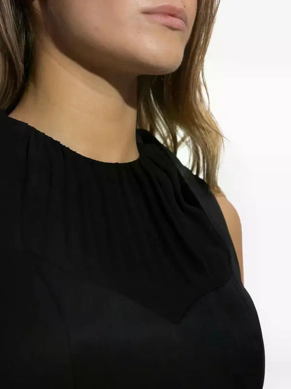 Alexander McQueen Ruched Sleeveless Mini Dress