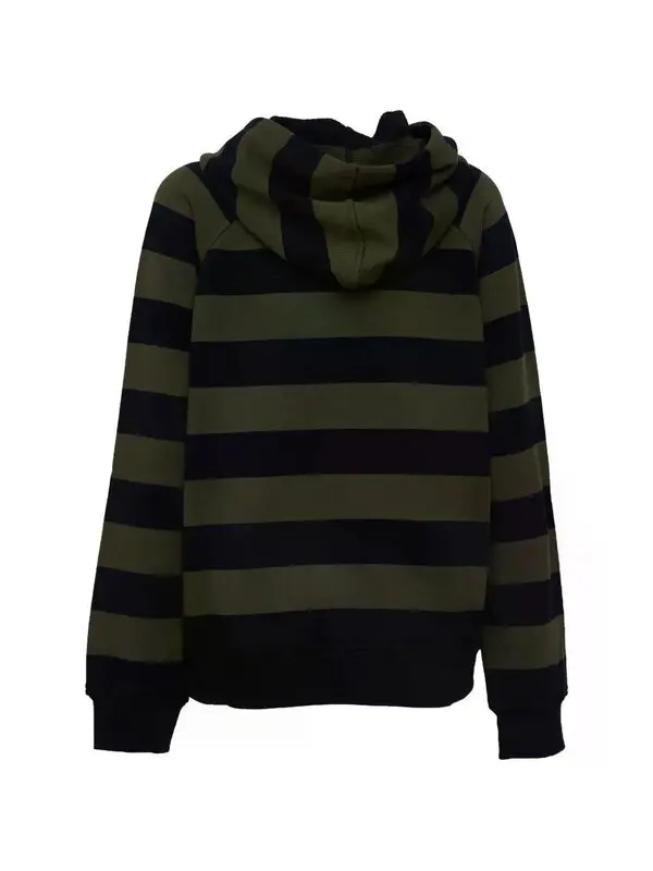 N°21 Horizontal-striped Hoodie