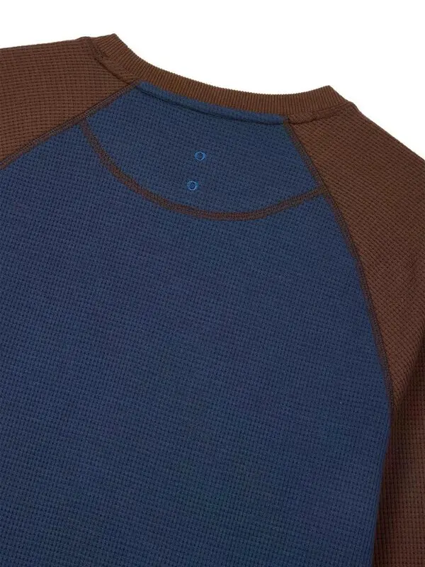 STUDIO TOMBOY Waffle-knit Raglan-sleeve T-shirt