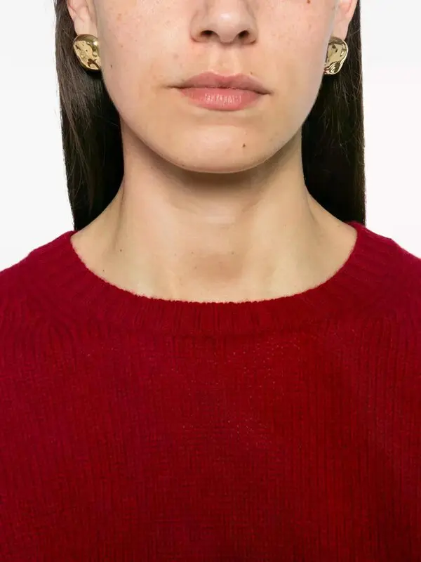 BEYOU Ribbed-trim Sweater