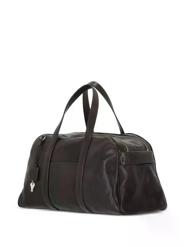 Orciani Medium Off Duty Lagoon Leather Holdall