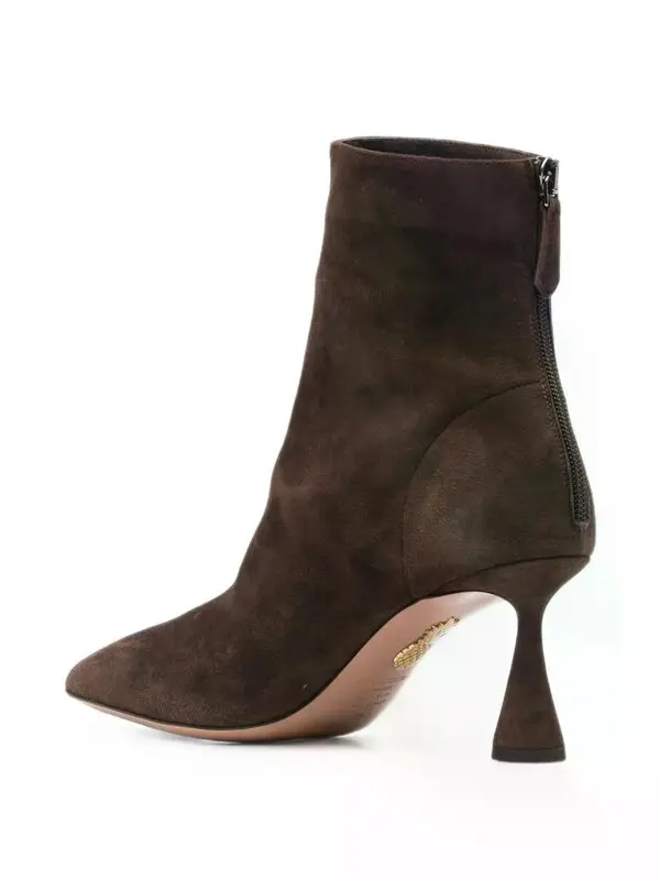 AQUAZZURA Amore Suede Ankle Boots