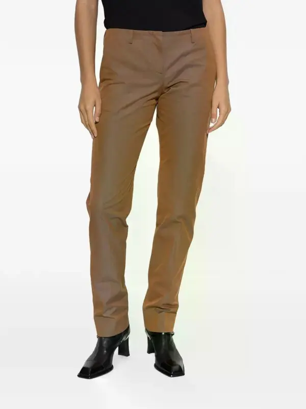 Alexander McQueen Crease-front Trousers - Brown