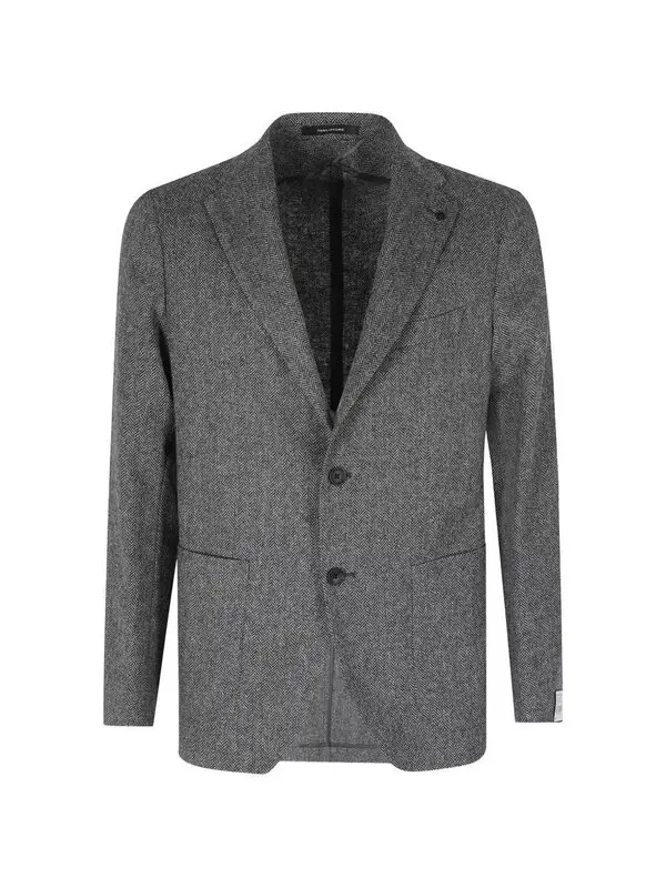 Tagliatore Herringbone-pattern Single-breasted Blazer