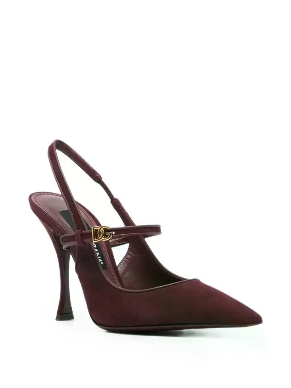 Dolce & Gabbana Dg Logo Suede Pumps