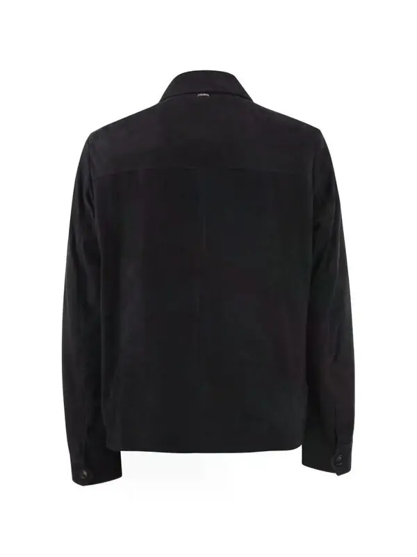 Herno Bottom-down Suede Jacket