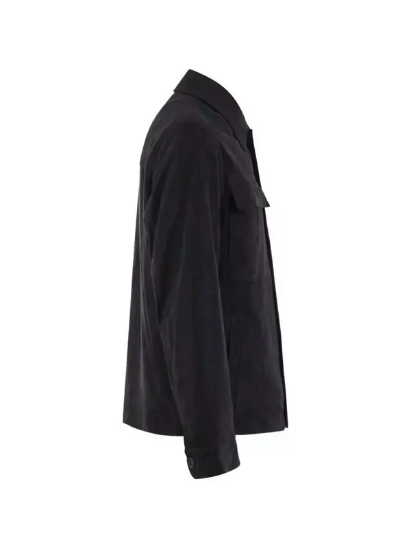 Herno Bottom-down Suede Jacket