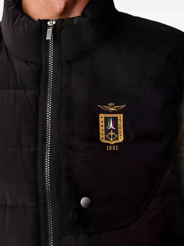 AERONAUTICA MILITARE Quilted Logo-patch Gilet