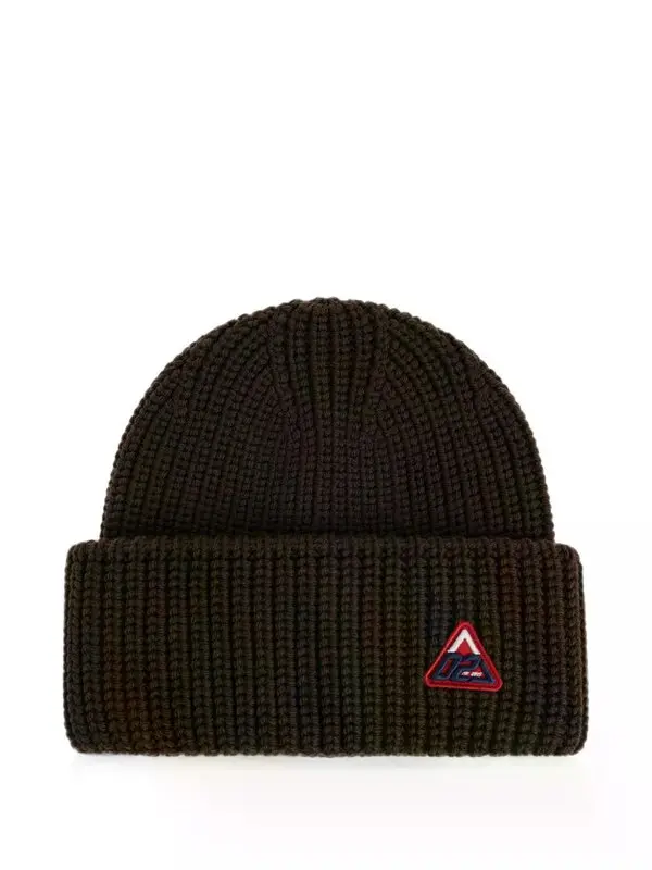 Dsquared2 Logo-patch Ribbed Beanie Hat