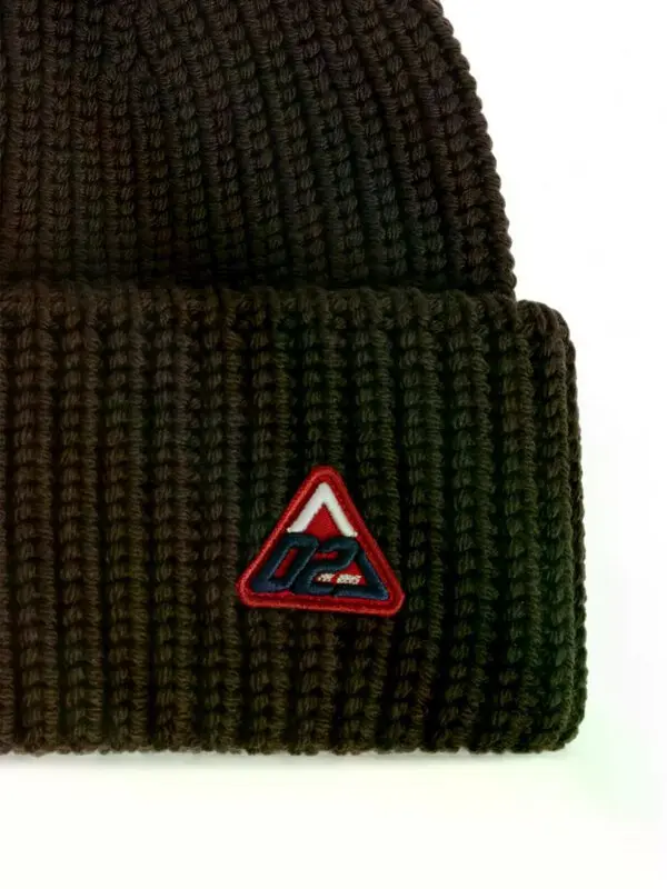 Dsquared2 Logo-patch Ribbed Beanie Hat