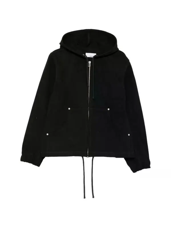 SAGE NATION Drawstring-hood Zip-up Jacket