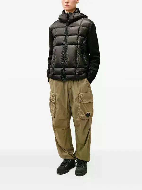 C.P. COMPANY Extrafine Merino Wool Mixed Goggle Sweater - Black