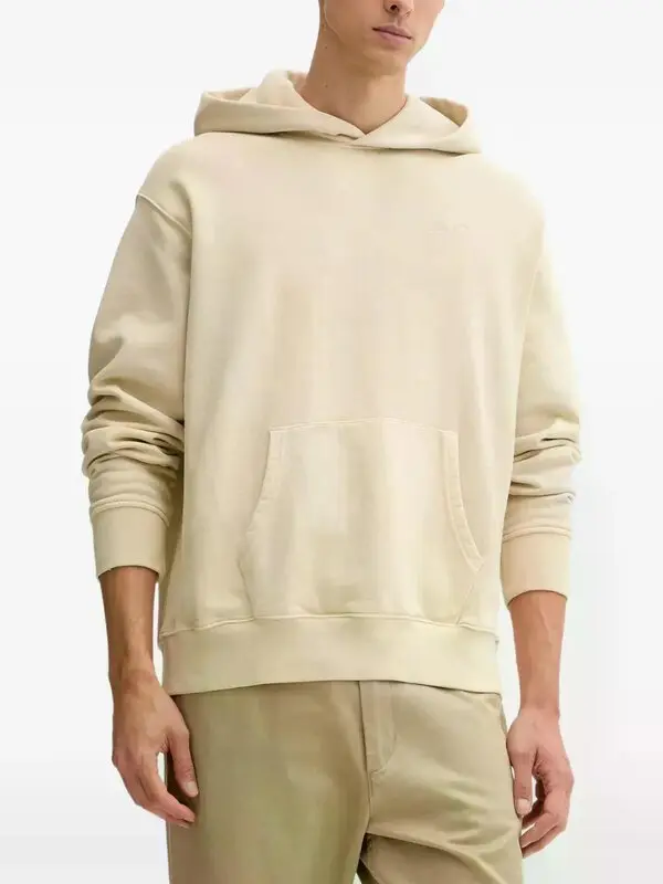 LEVI'S Logo-embroidered Hoodie - Neutrals