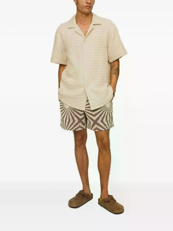 OAS Company Cuba Waffle-weave Shirt