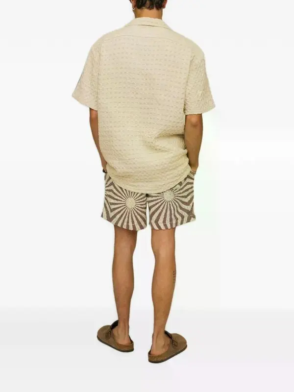 OAS Company Cuba Waffle-weave Shirt