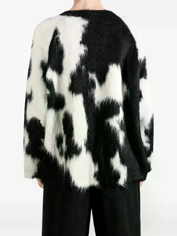 BODE Holstein Cow-print Sweater