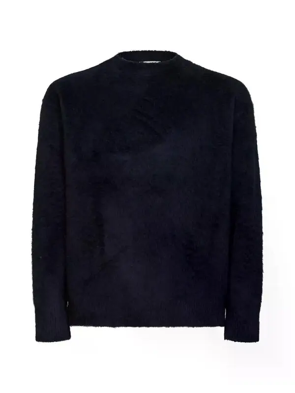 ROBERTO COLLINA Brushed-knit Crew-neck Sweater
