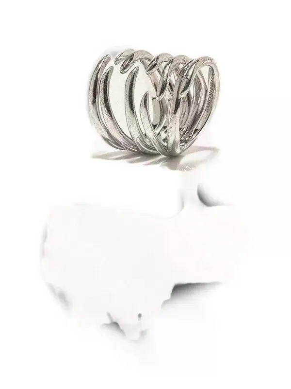 PANCONESI Ritorto Twisted Ring - Silver