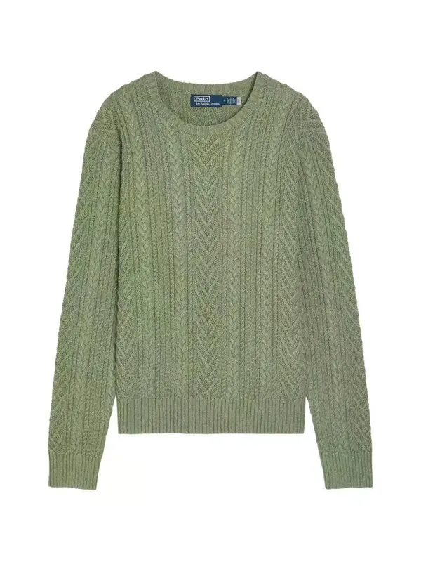 Polo Ralph Lauren Aran-knit Cotton-linen Jumper