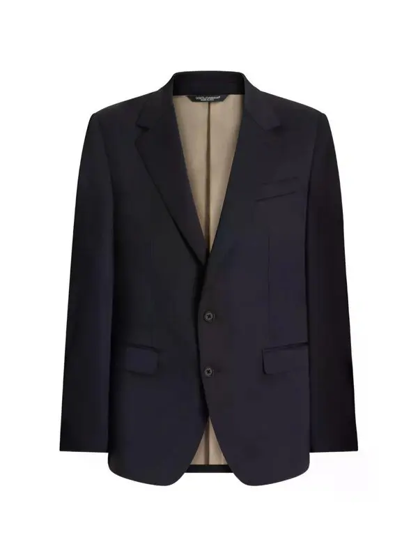 Dolce & Gabbana Taormina Single-breasted Jacket In Technical Wool