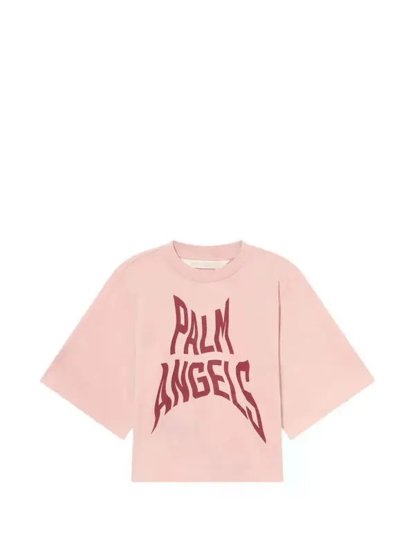 Palm Angels Palm Distorted Boxy-fit T-shirt - Pink