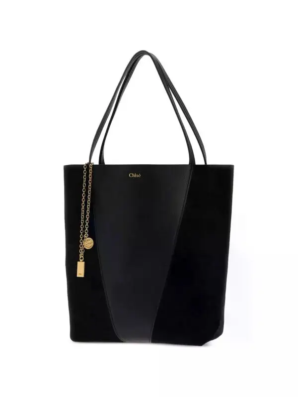 Chloé Spin Panelled Tote Bag - Black