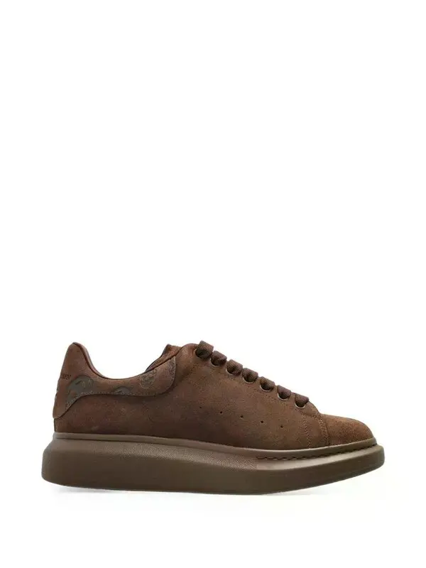 Alexander McQueen Skull-print Suede Sneakers
