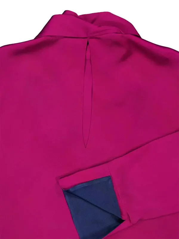 Stella McCartney Tie-back High-neck Satin Top
