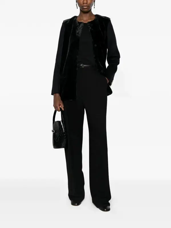 FORTE_FORTE Faux-fur Panelled Jacket