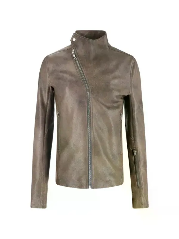 Rick Owens Asymmetric Leather Jacket