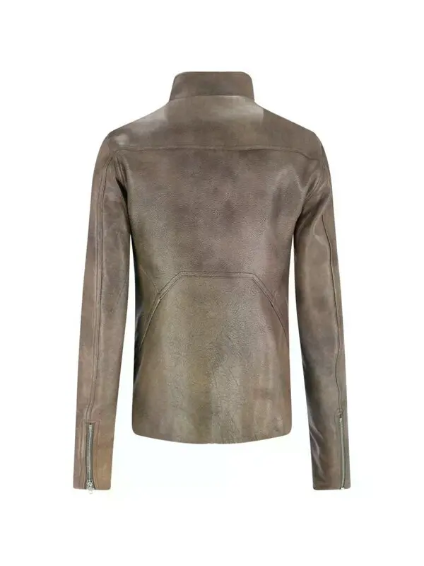 Rick Owens Asymmetric Leather Jacket