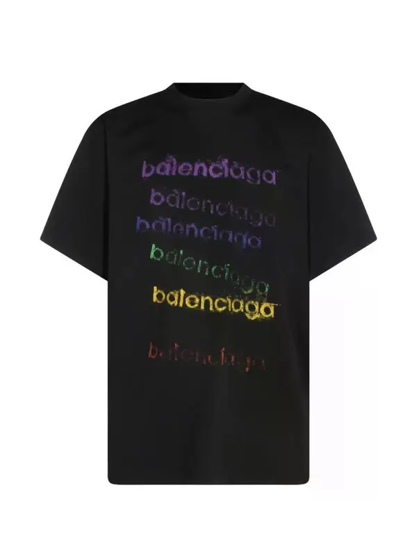 Balenciaga Logo-print Dropped-shoulder T-shirt