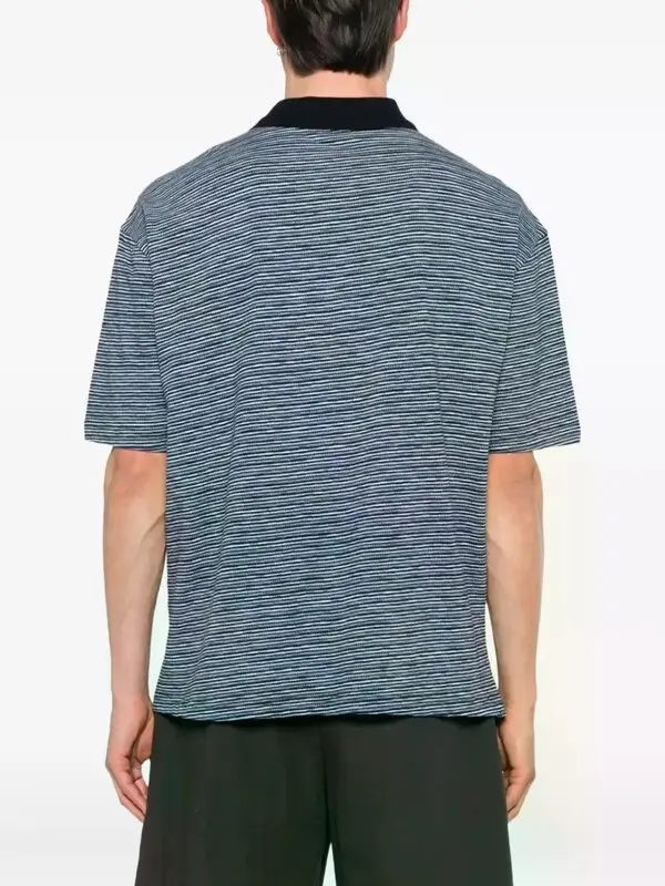 Etro Striped-knit Polo Shirt