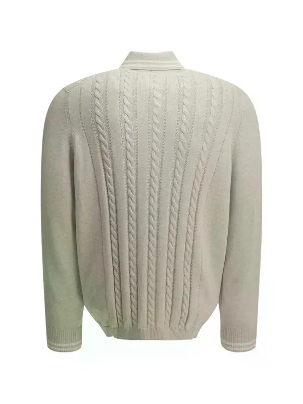 Brunello Cucinelli Cotton Cable-knit Shirt With Logo