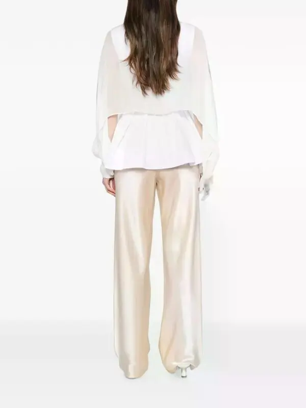 TWINSET Cropped Tie-cuff Top