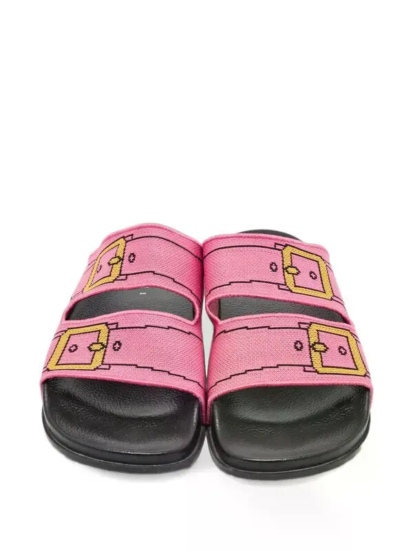Marni Buckle-print Slides