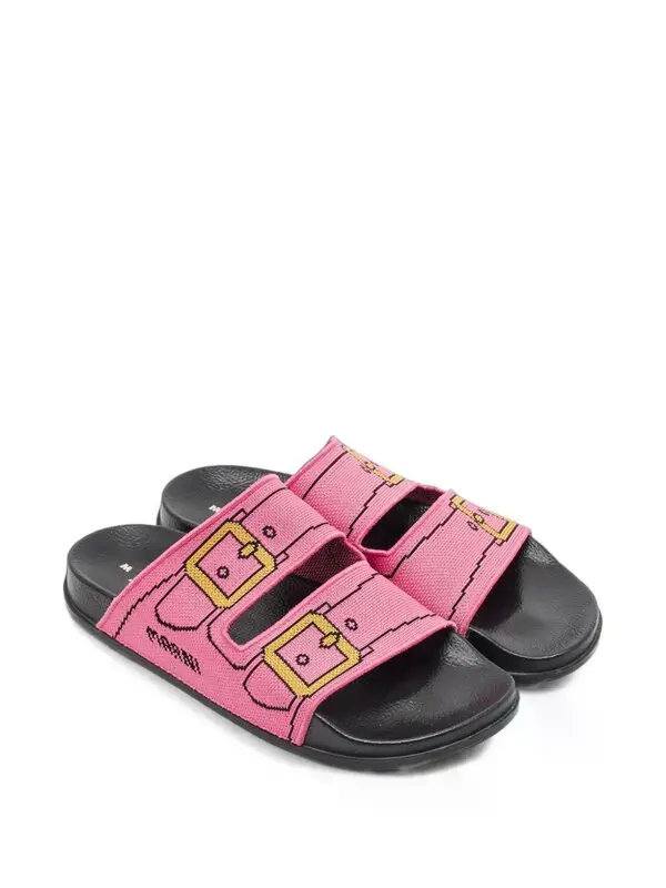 Marni Buckle-print Slides