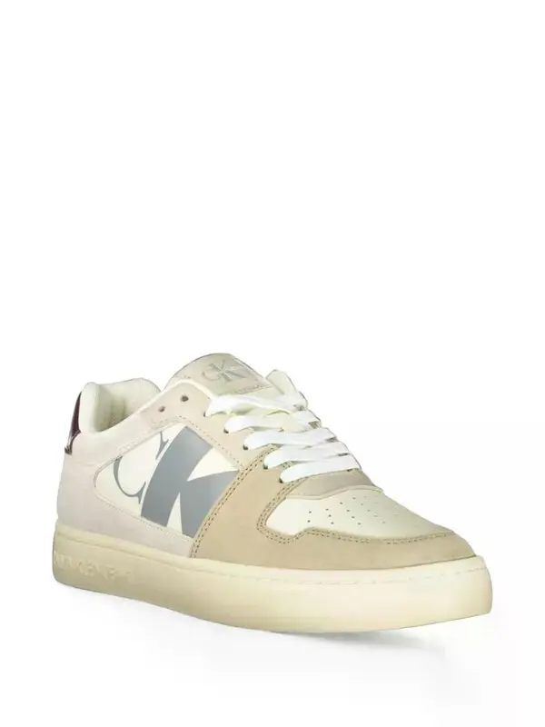 Calvin Klein Monogram Suede-panelled Sneakers