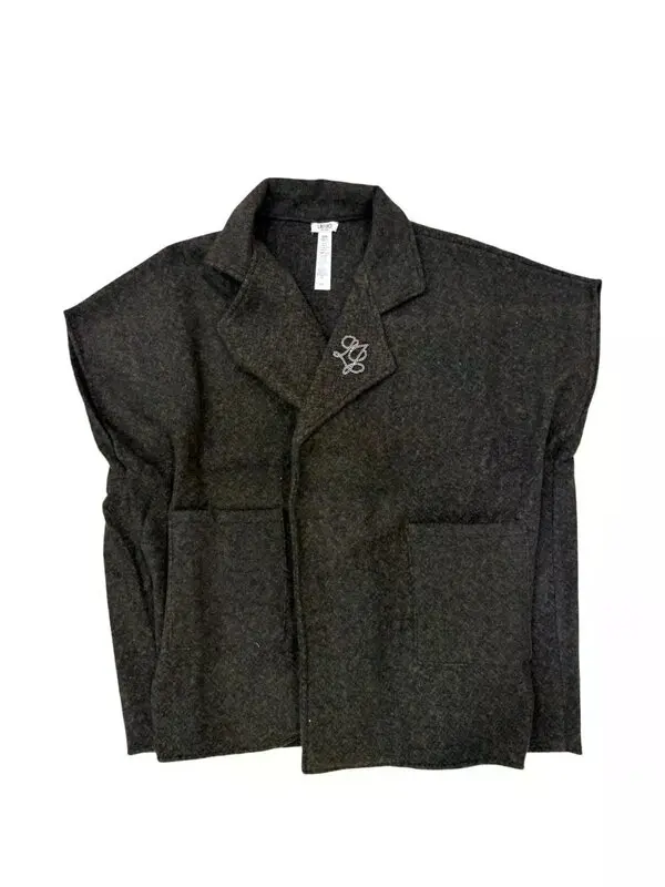 Liu Jo Logo-brooch Cap-sleeve Jacket