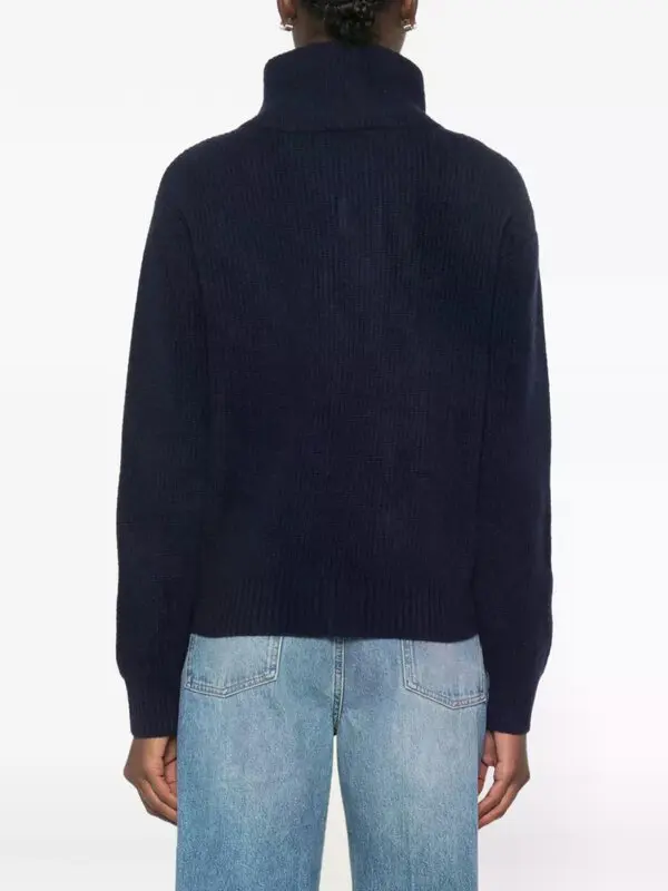 Sandro Quarter-zip Long-sleeve Sweater
