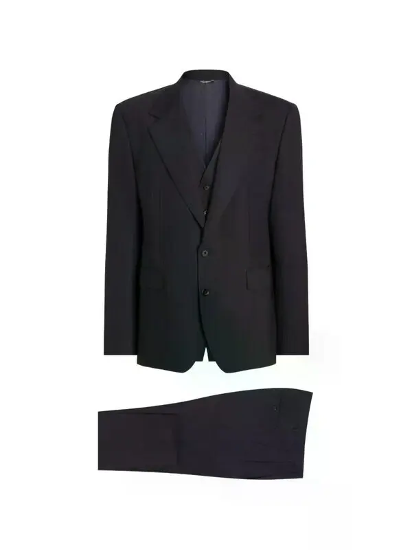 Dolce & Gabbana Single-breasted Sicilia Light Pinstripe Wool Suit