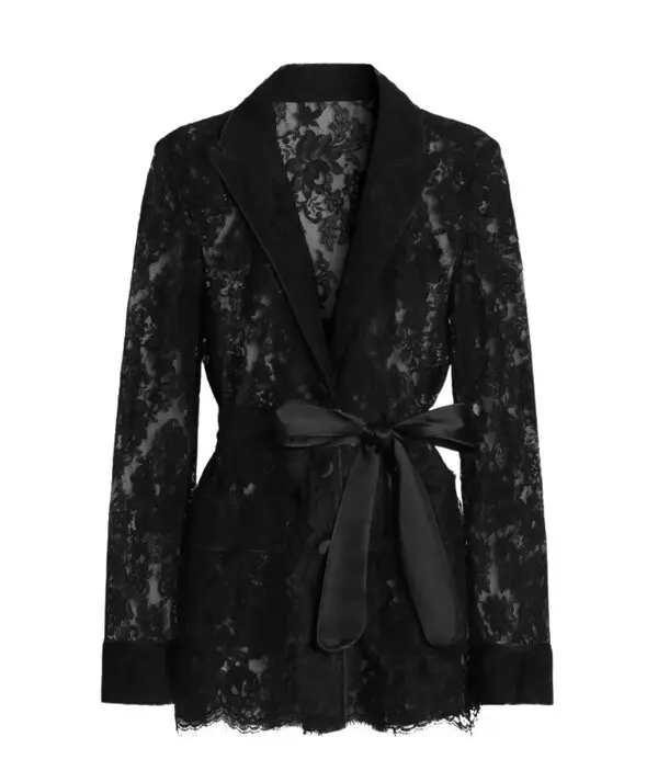 Dolce & Gabbana Lace Vanity Shirt - Black