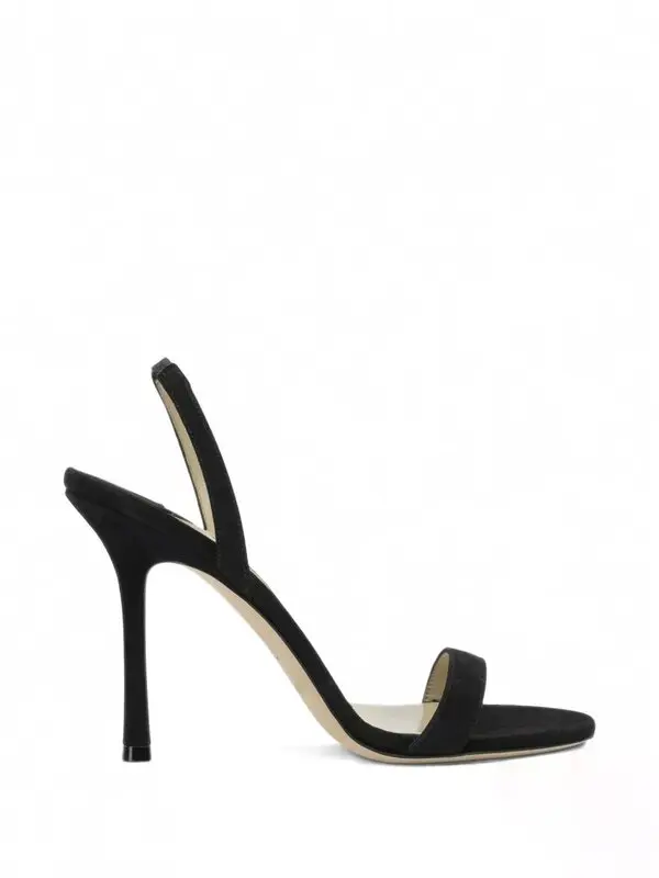 JIMMY CHOO Jenn 100 Suede Sandals