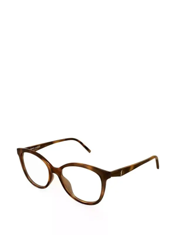 Saint Laurent Tortoiseshell-effect Cat-eye Glasses